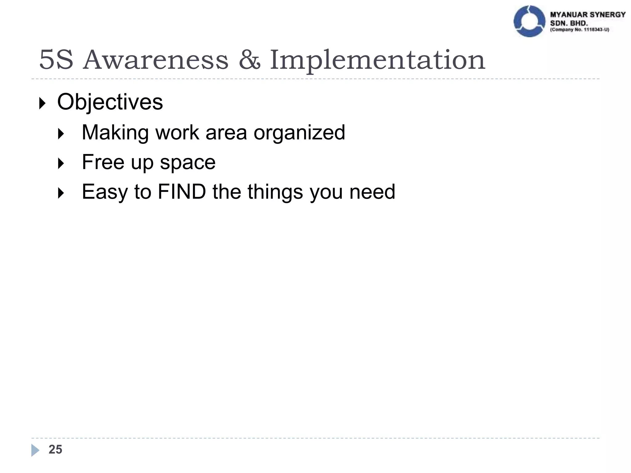 5S: Awareness & Implementation | PPTX