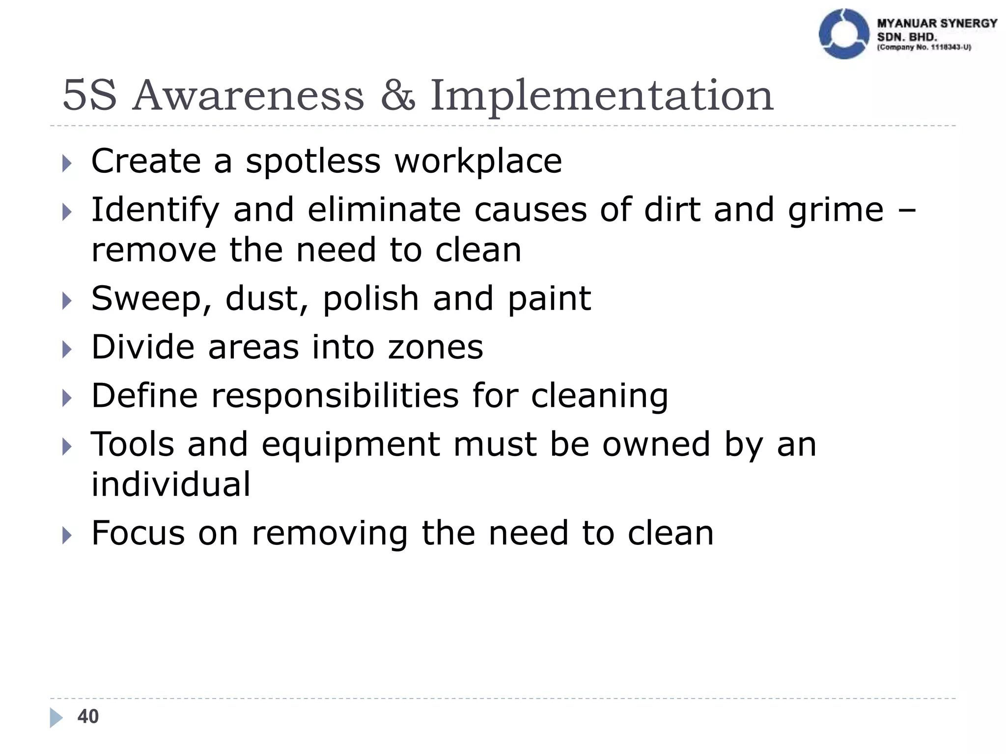 5S: Awareness & Implementation | PPTX