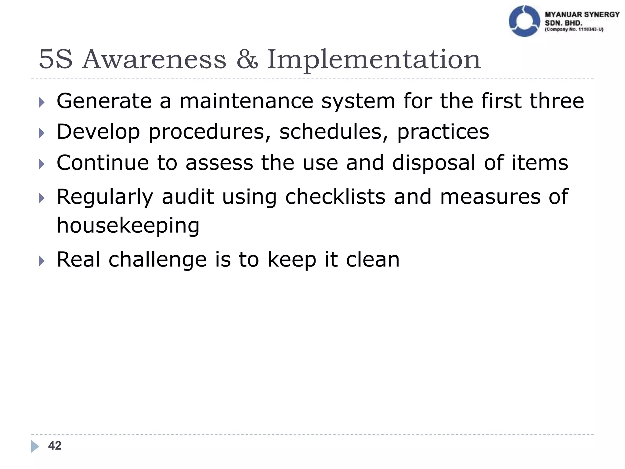 5S: Awareness & Implementation | PPTX