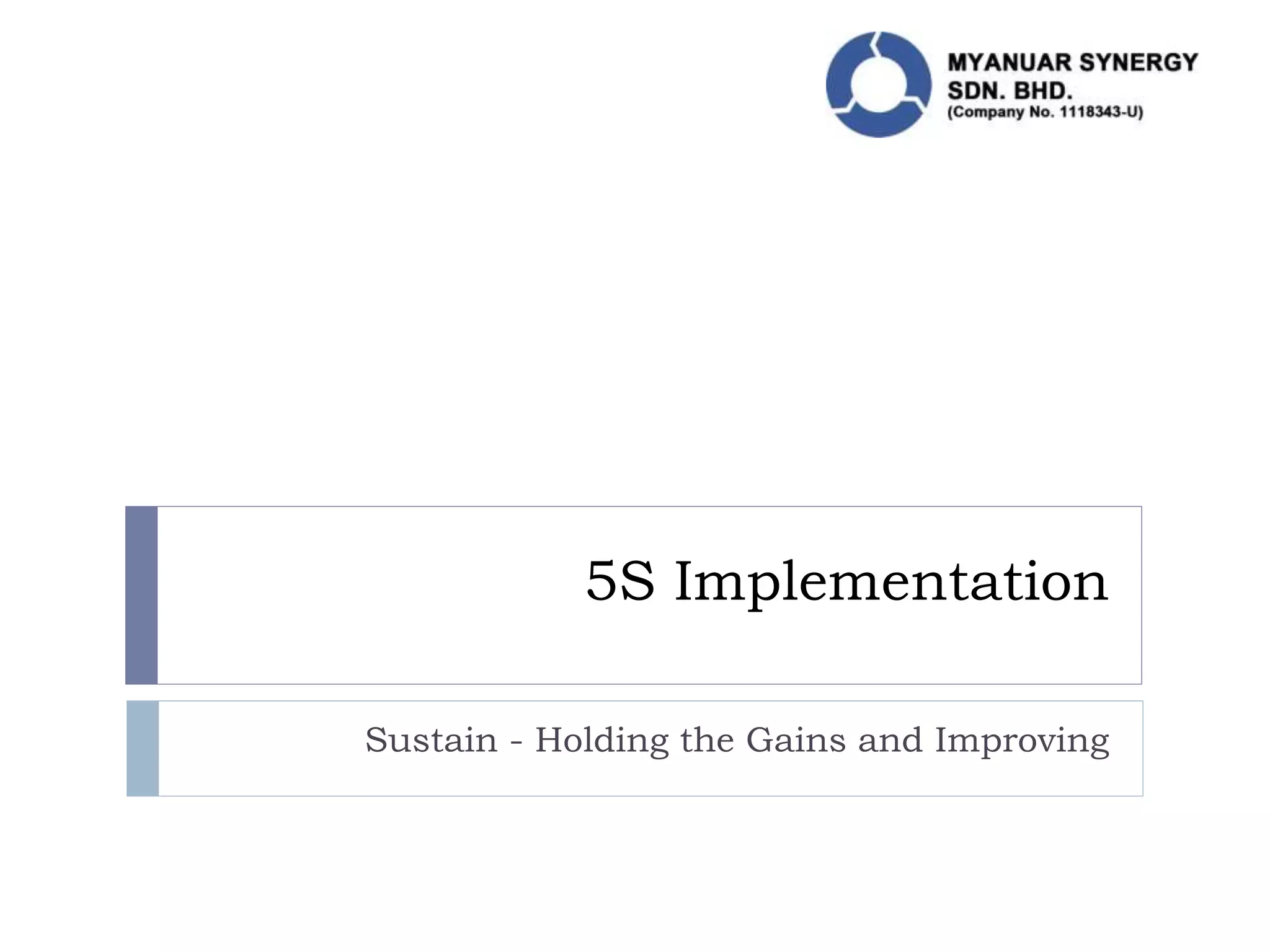 5S: Awareness & Implementation | PPTX
