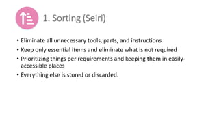 5 S Methodology for Work Place | PDF