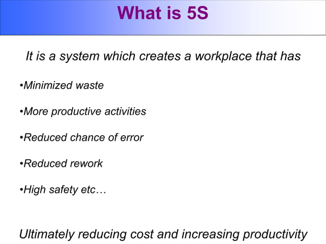 5s system - greendot management solution | PPT | Business | Business and Finance