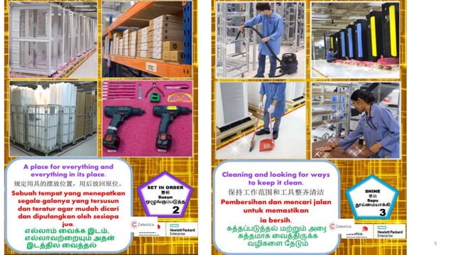 5S Concept in manufacturing/Kilang and etc | PPT