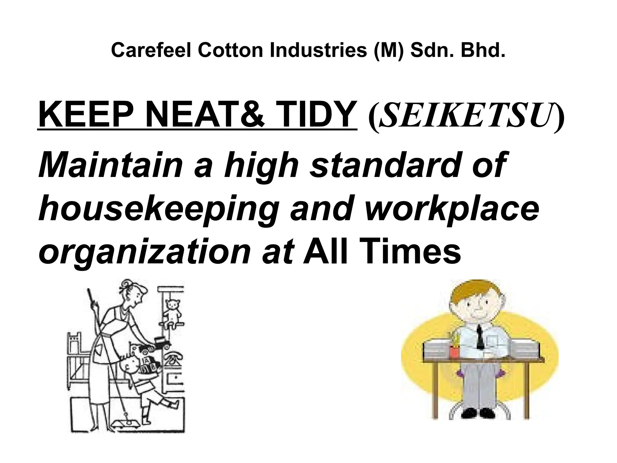 5S Training and Housekeeping for factory | PPTX