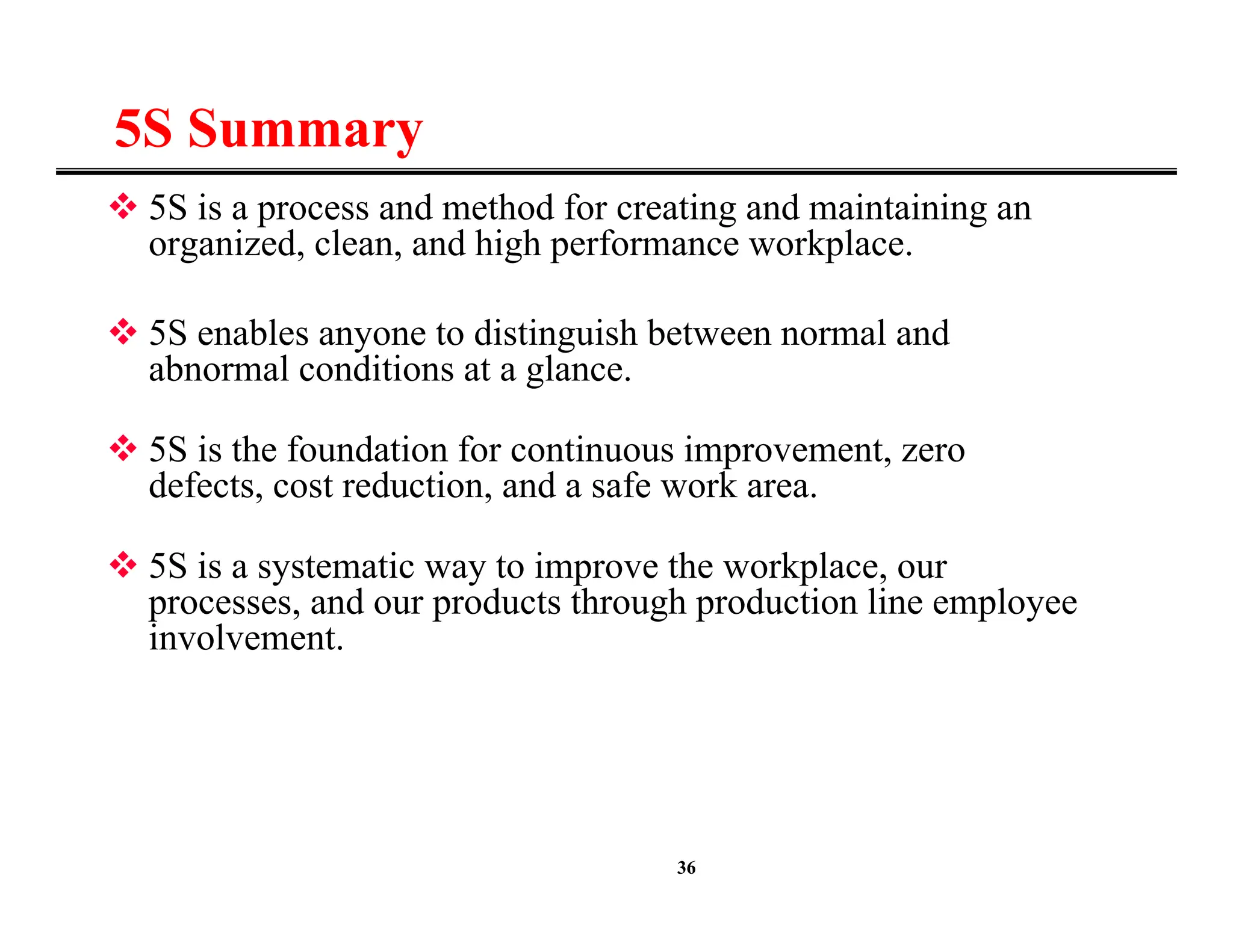 Effective Implementation of 5S in daily workpdf | PPT