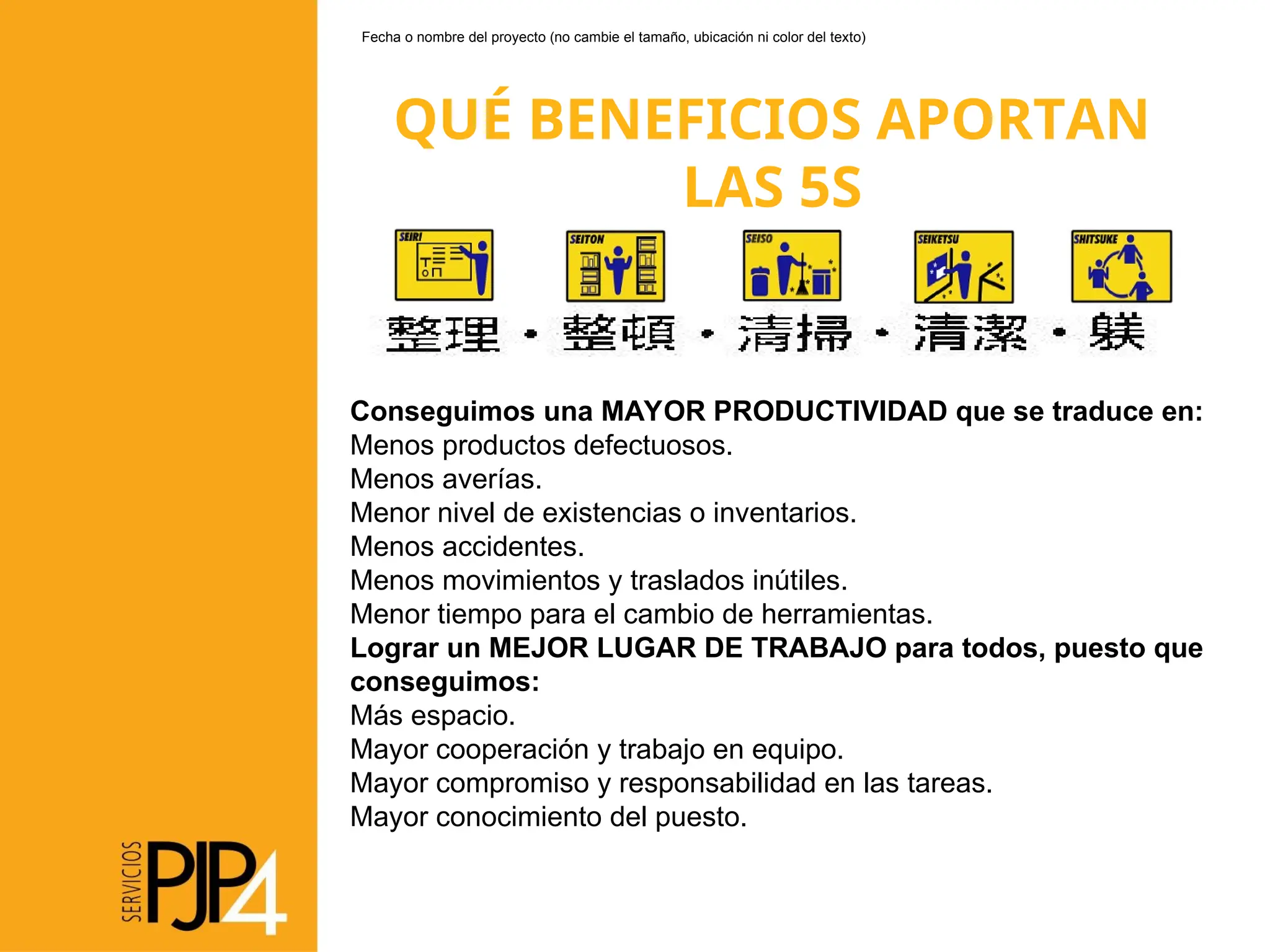 5's.ppt presentación sobre las 5 s metodologia | PPT