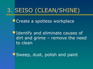 5S, The secret to Japanese success on housekeeping.ppt