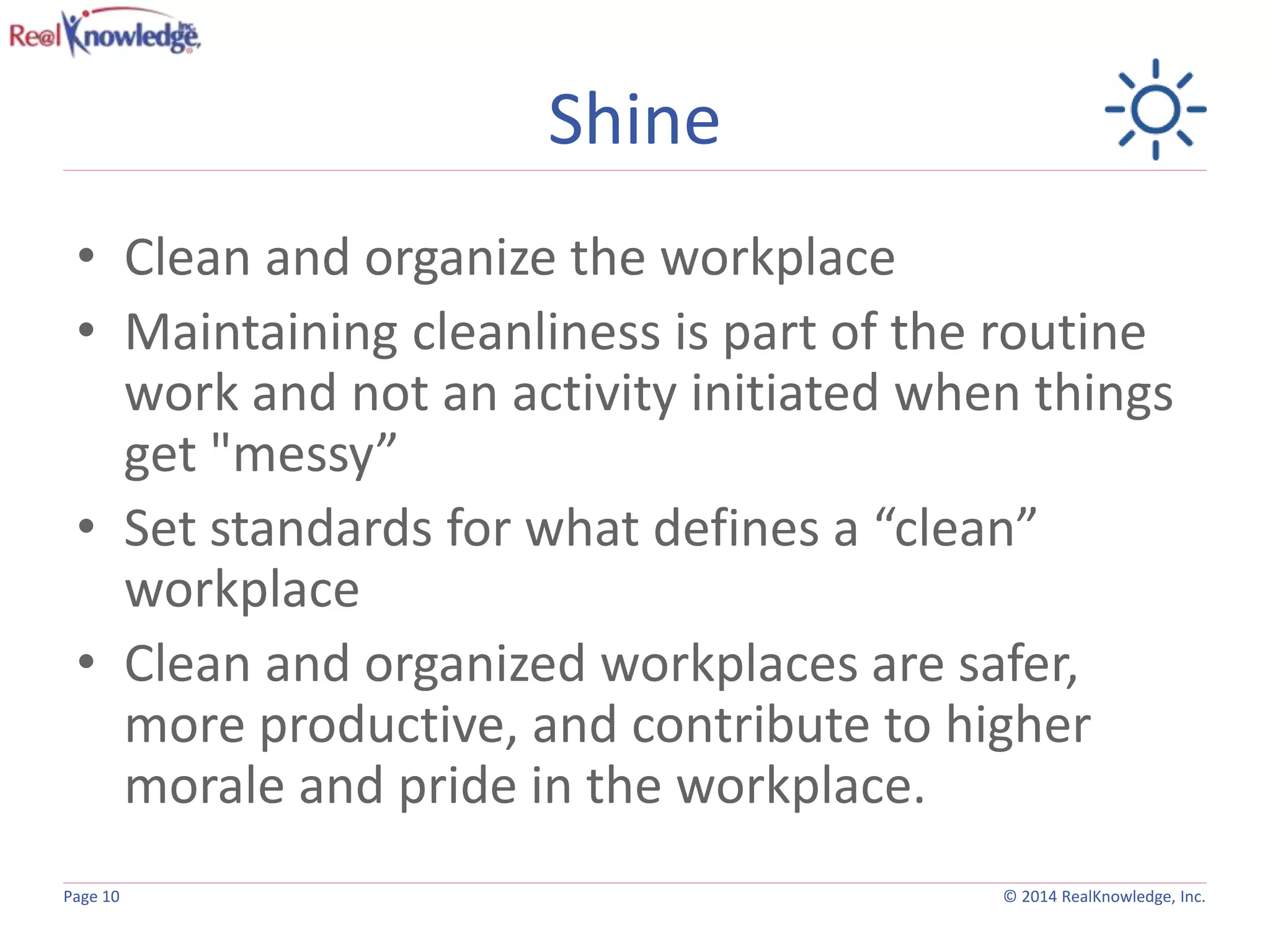 5S: The Foundation for Operational Excellence | PPTX