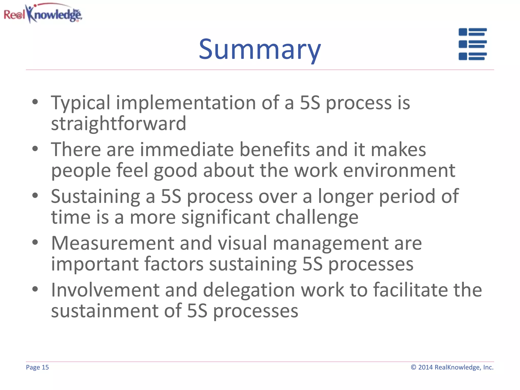 5S: The Foundation for Operational Excellence | PPTX