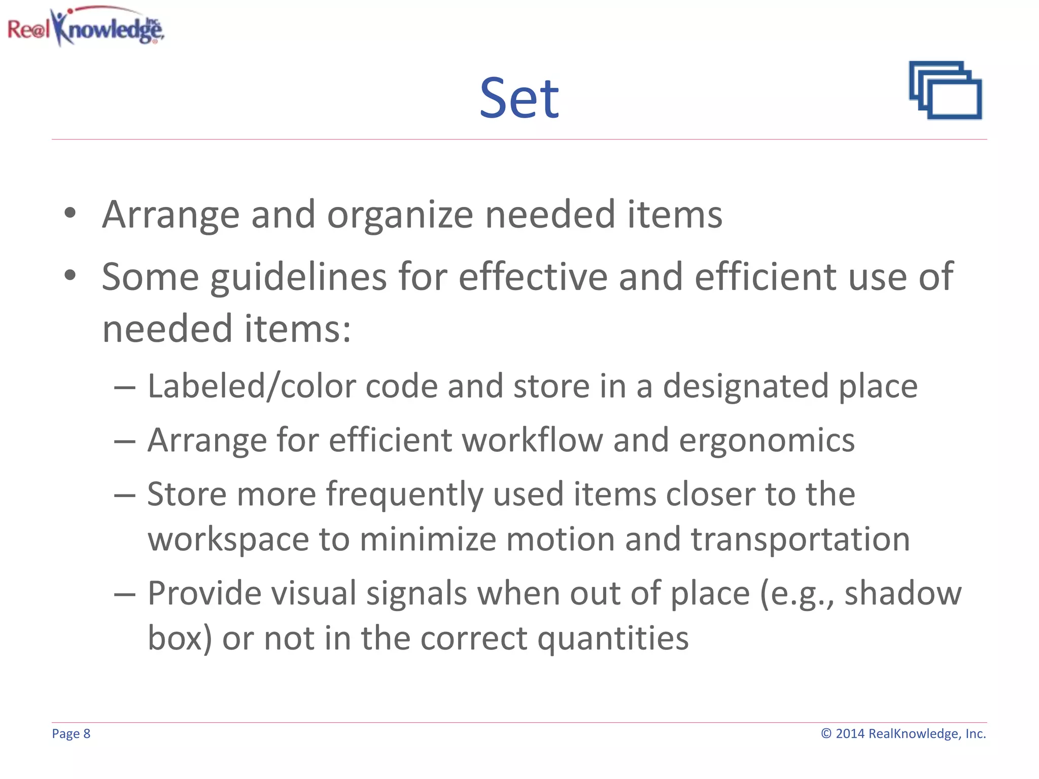 5S: The Foundation for Operational Excellence | PPTX