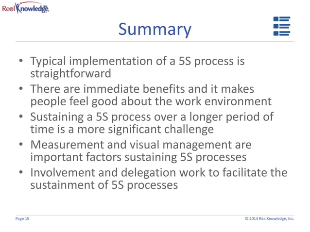 5S: The Foundation for Operational Excellence | PPTX | Business ...
