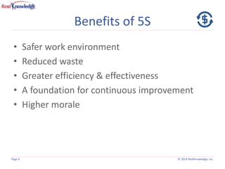 5S: The Foundation for Operational Excellence | PPTX