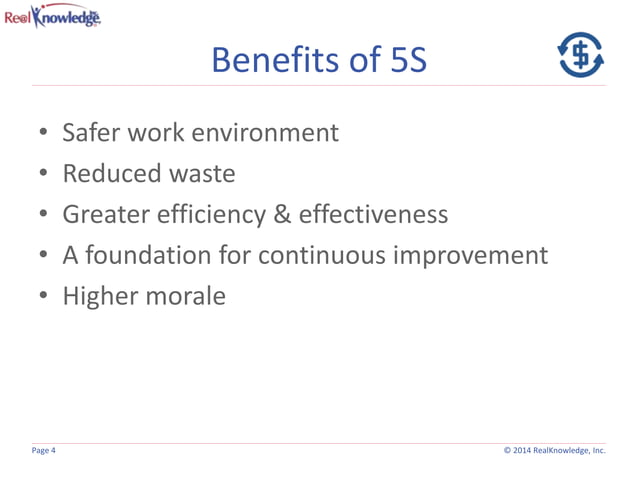 5S: The Foundation for Operational Excellence | PPT