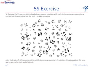 5S: The Foundation for Operational Excellence | PPTX
