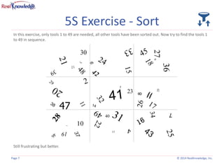 5S: The Foundation for Operational Excellence | PPTX
