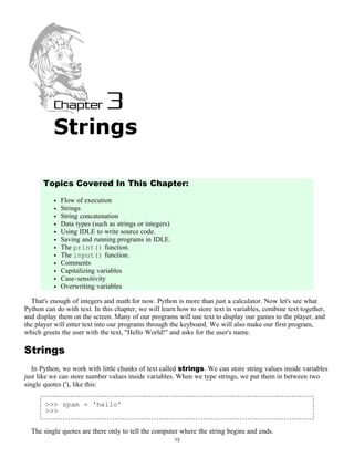 Invent your own computer games with python | PDF