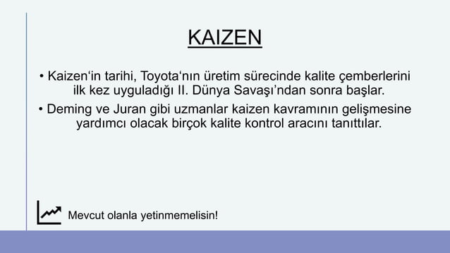 Yalın Araçlar (5S, Kaizen ve SMED) | PPTX