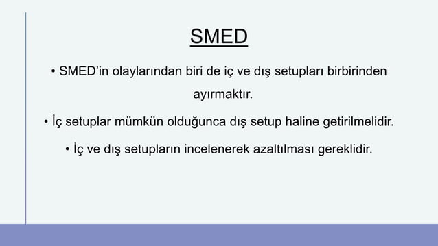 Yalın Araçlar (5S, Kaizen ve SMED) | PPTX