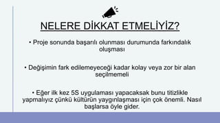 Yalın Araçlar (5S, Kaizen ve SMED) | PPTX