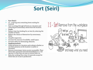 5s lean manufacturing tool | PPTX