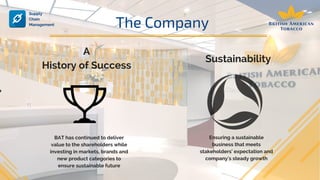 Supply Chain Management of British American Tobacco | PPT