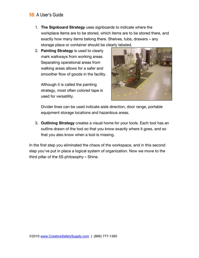 5s system PDF from Floor Tape to visual Labels | PDF | First Aid | Injuries