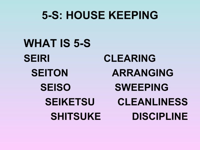 5 s TQM | PPT