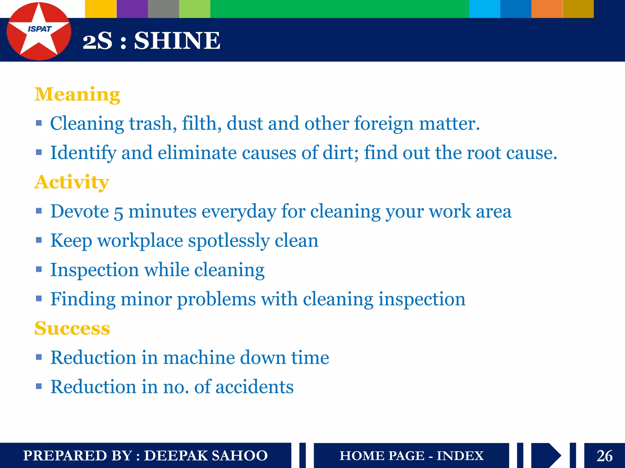 5S Training materials From Deepak Sahoo | PDF