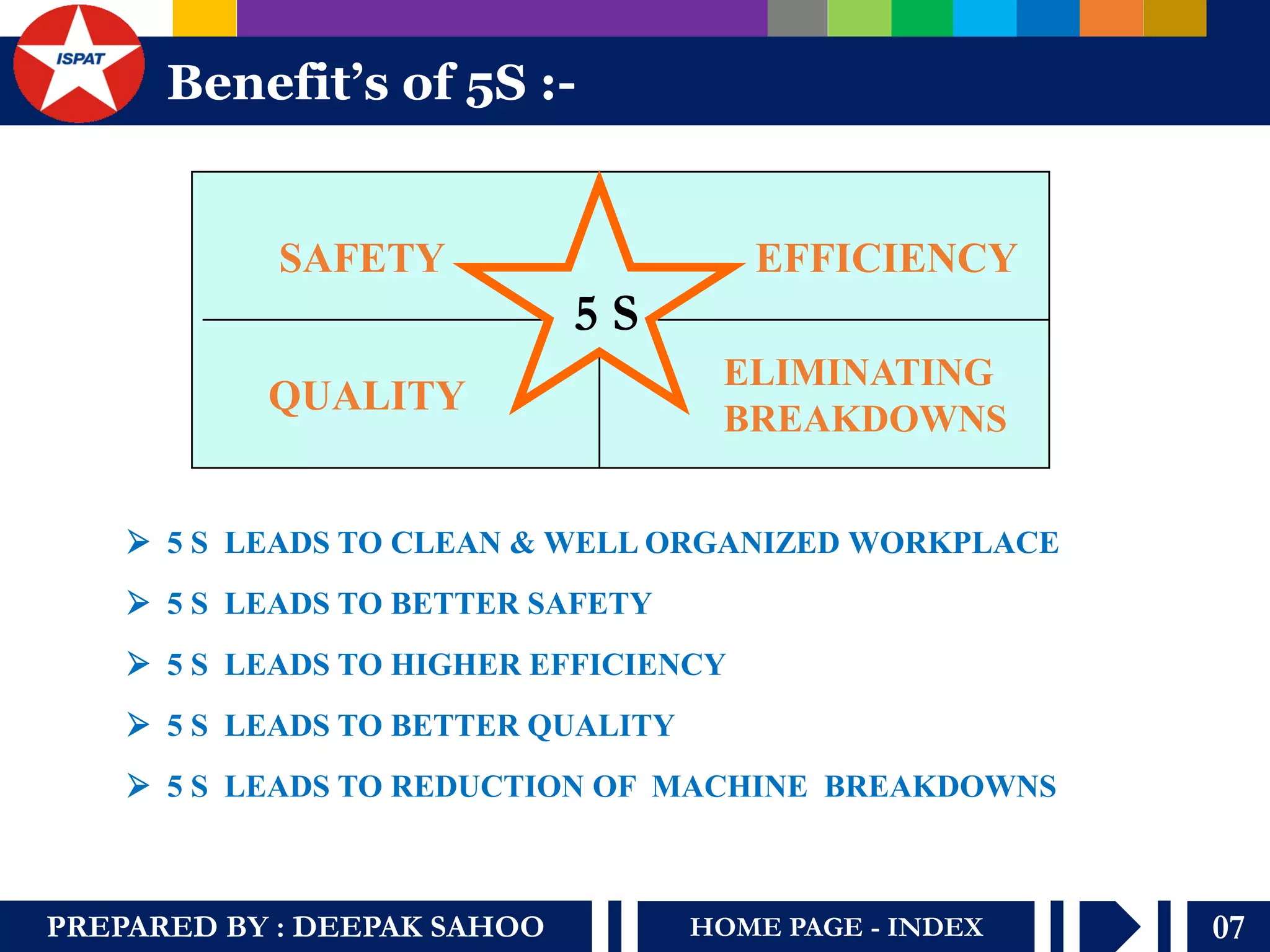 5S Training materials From Deepak Sahoo | PDF