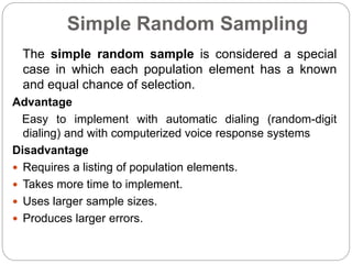 Sample Designs and Sampling Procedures | PPT