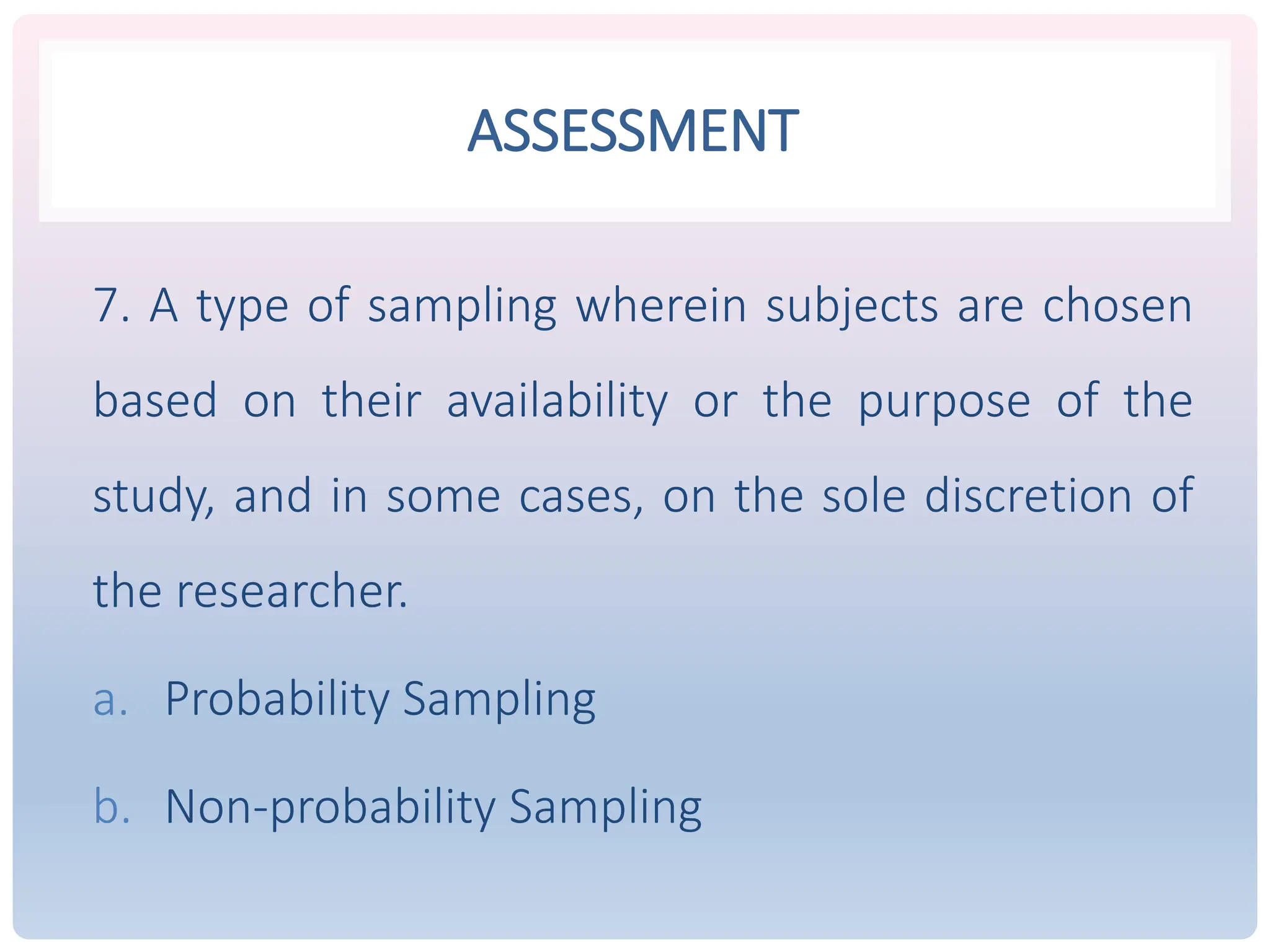 Introduction to Sampling and Its Types.pptx | Science
