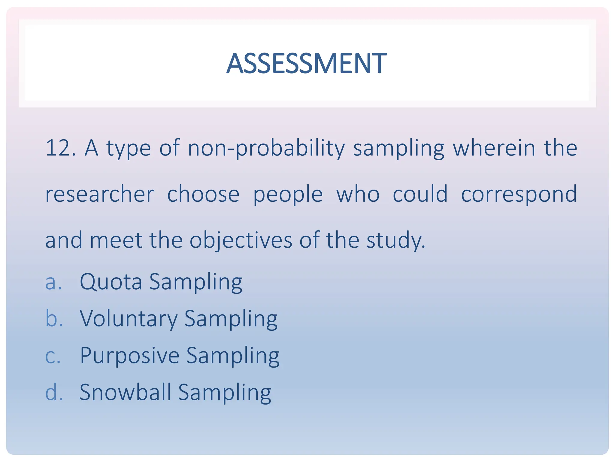 Introduction to Sampling and Its Types.pptx | Science