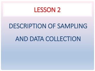 Introduction to Sampling and Its Types.pptx | Science