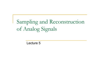 Presentation Sampling adn Reconstruction.pdf