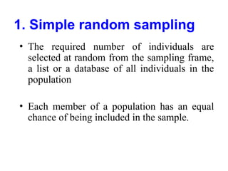 Sampling Methods for health research.ppt | Biological Sciences | Science