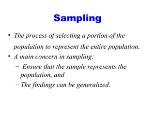 Sampling Methods for health research.ppt | Biological Sciences | Science