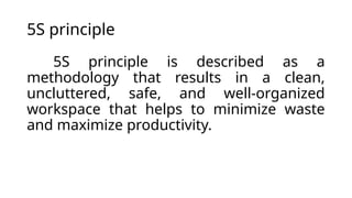 5S and 3R Principles in tle-ict css grade 9 | PPTX