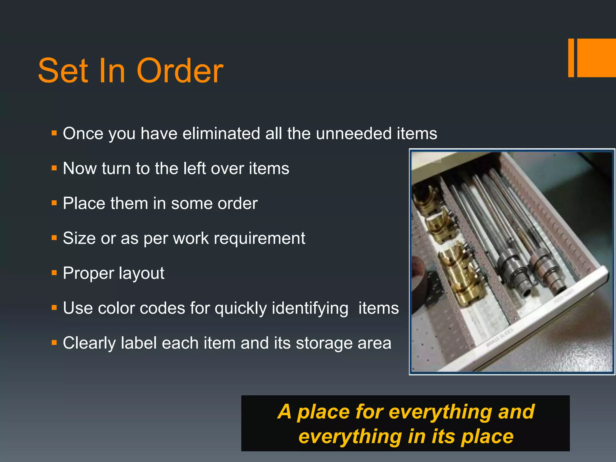 5 s and lean manufacturing | PPTX