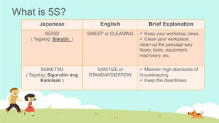 5 s and productivity ( Values Formation ) | PPTX