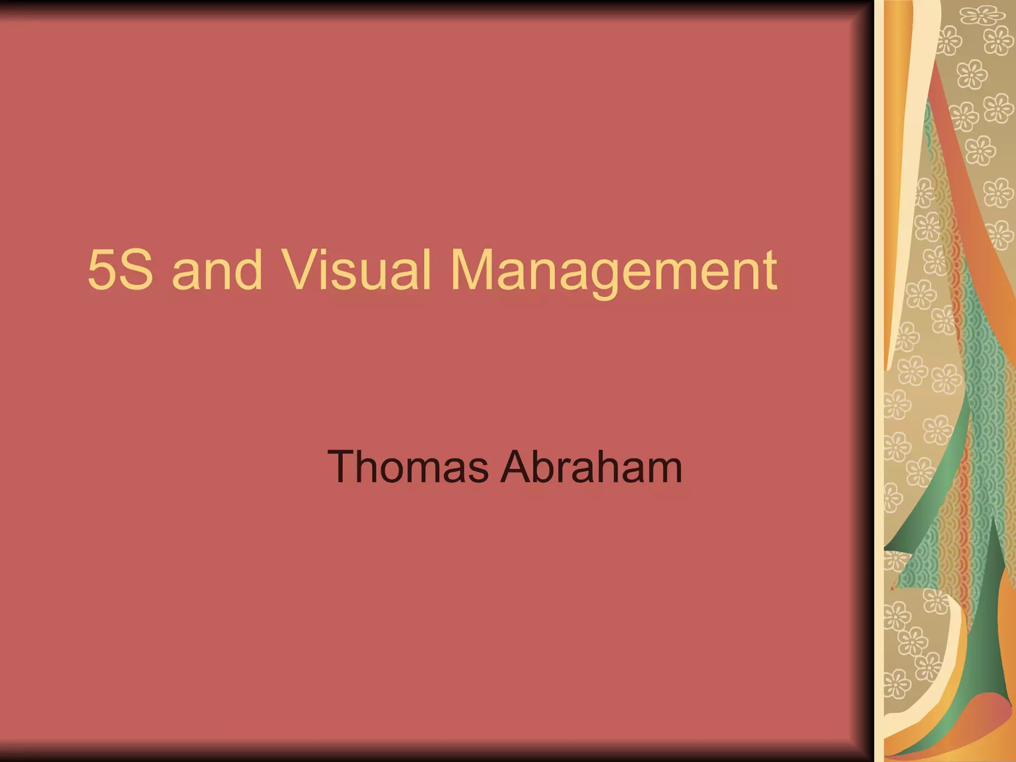 5 S And Visual Management Concise | PPT