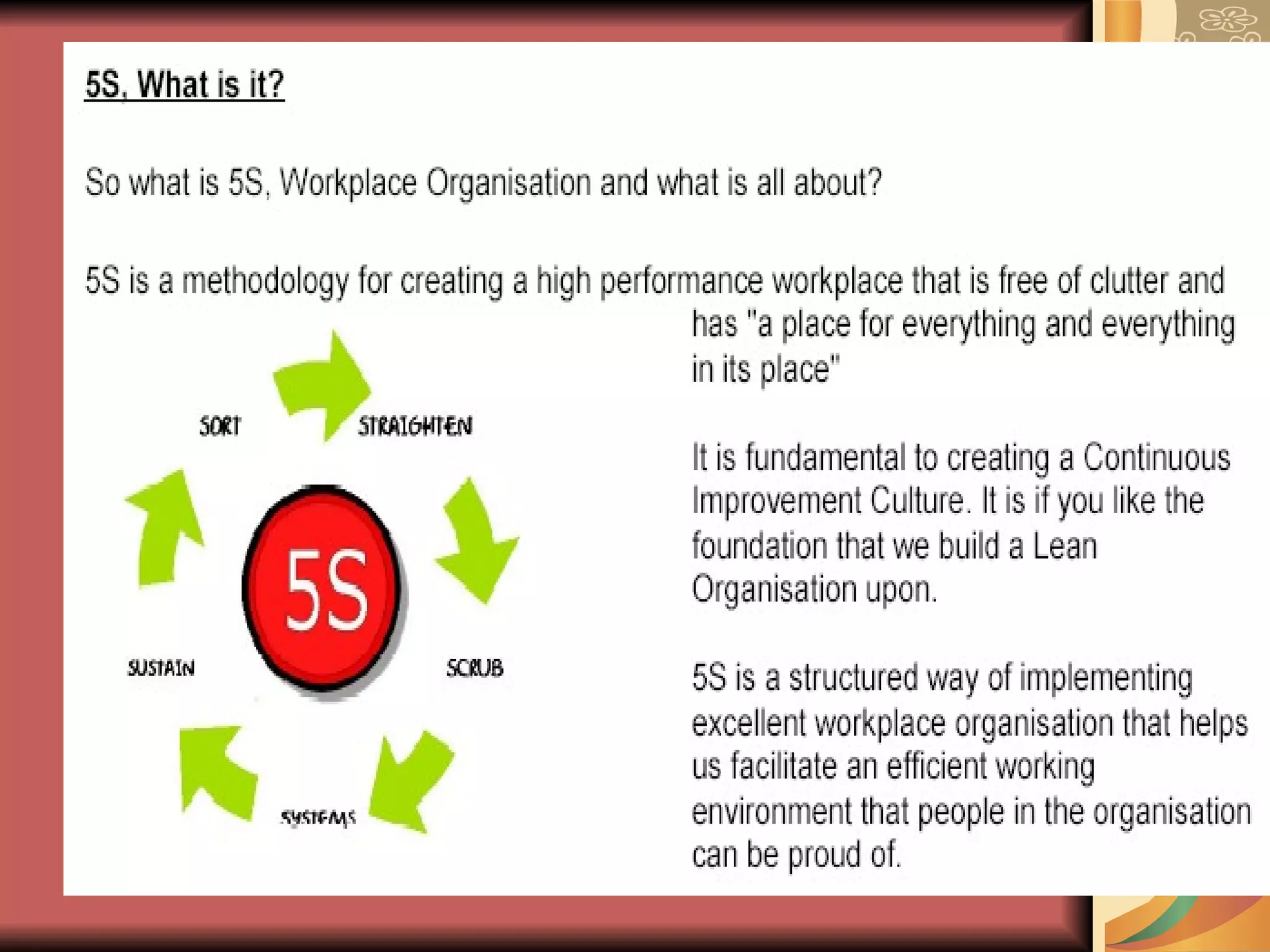 5 S And Visual Management Concise | PPT