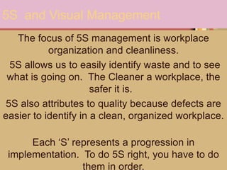 5 S And Visual Management Concise | PPT