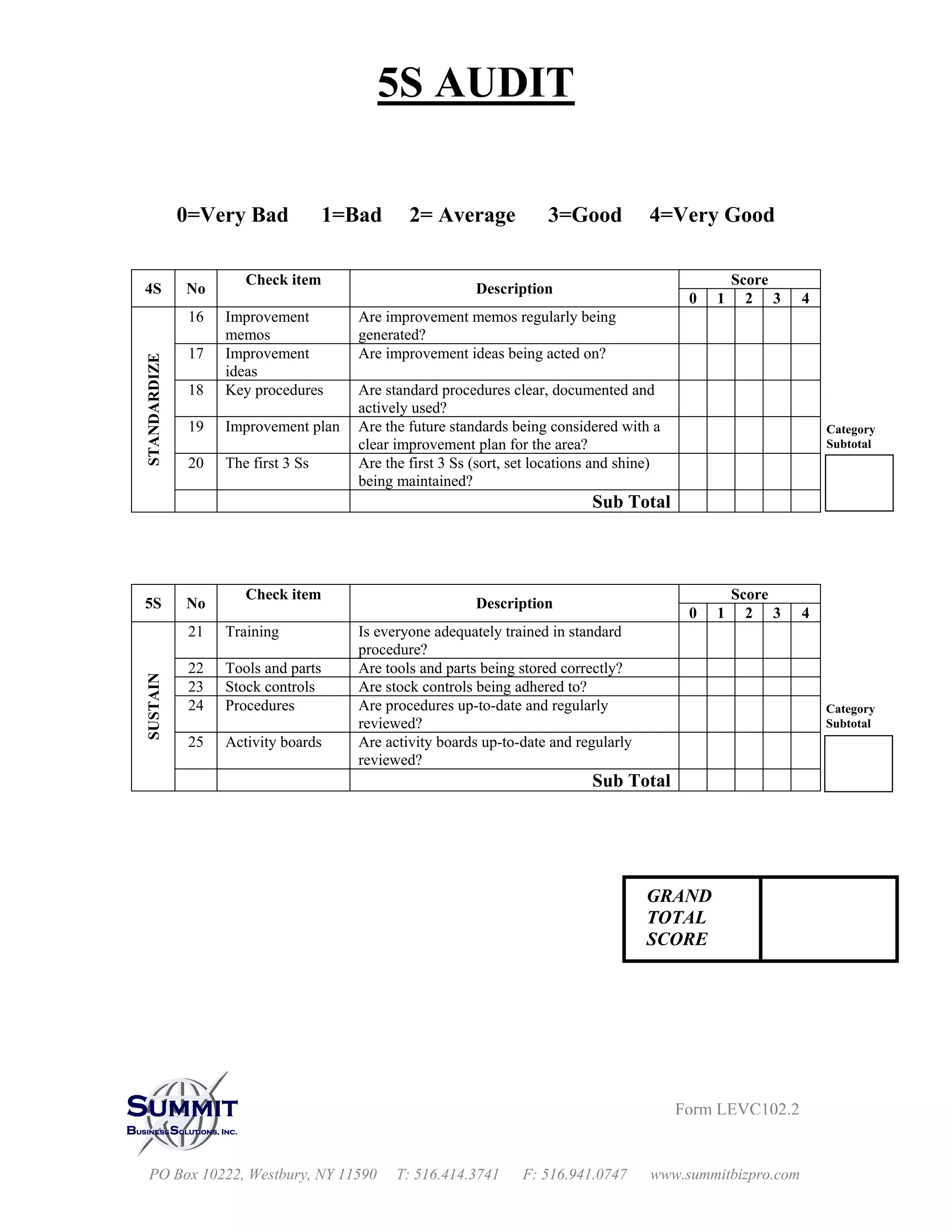 5 s audit | PDF