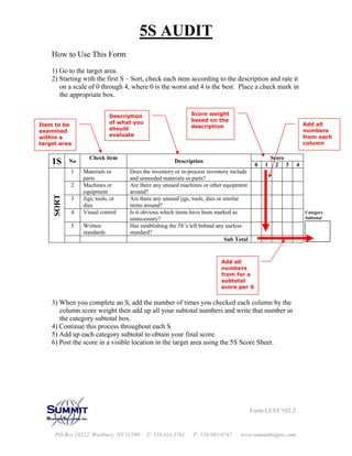 5 s audit | PDF