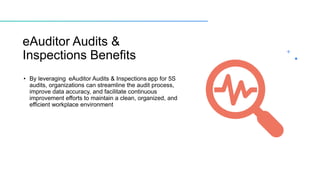 5S Audit Checklist using eAuditor Audits & Inspections | PPTX