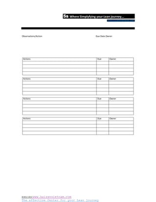 5s audit template ver2 | PDF