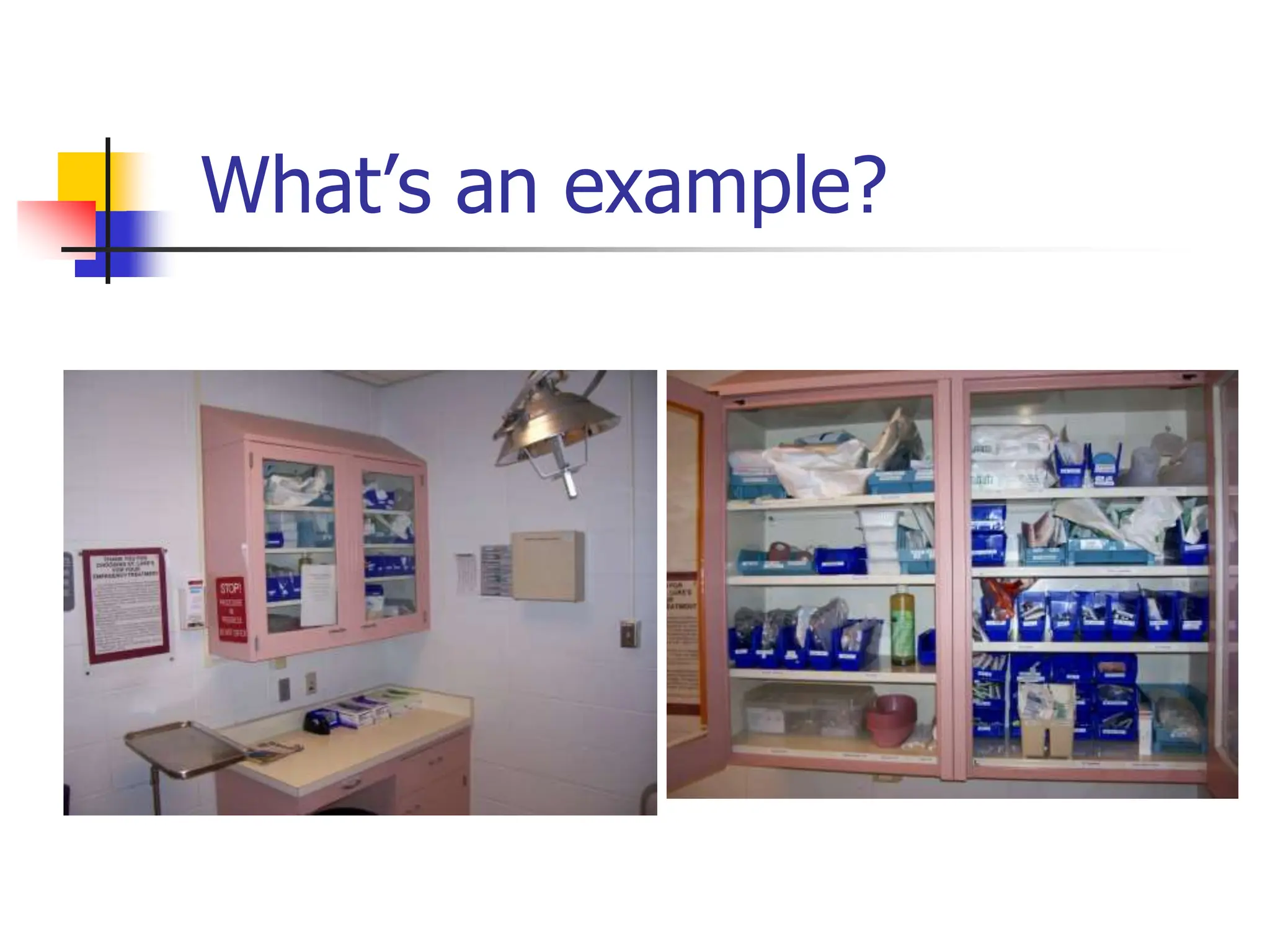 5S It applies the five principles: Sort , Set in order, Shine ...