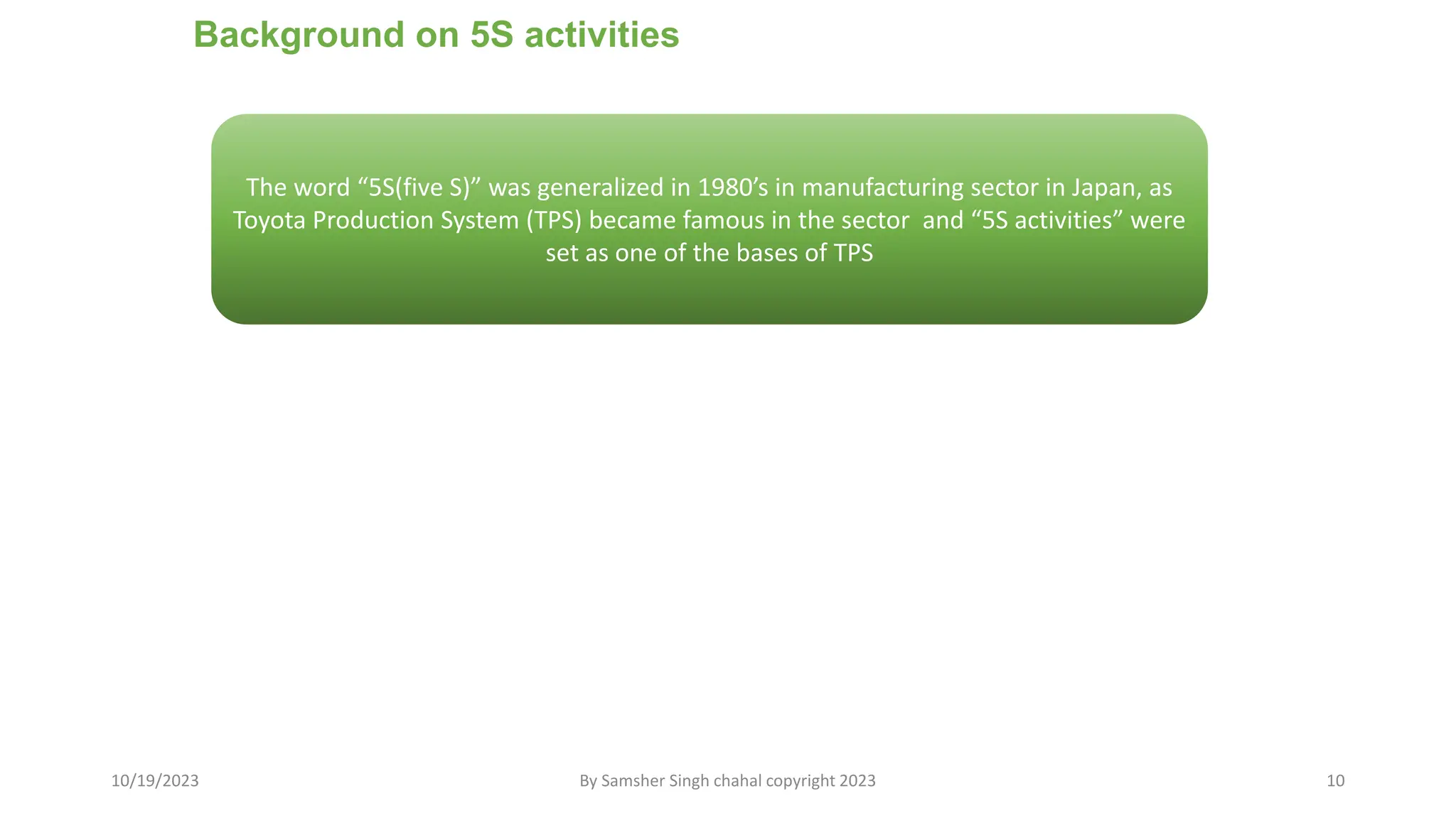 5S Awareness and implementation by Samsher Singh .pptx