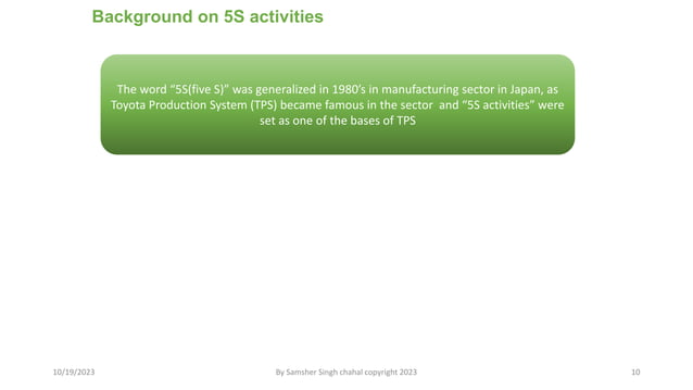 5S Awareness and implementation by Samsher Singh .pptx