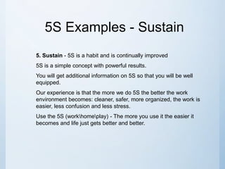 5 "S" A brief presentation by shihab | PPTX